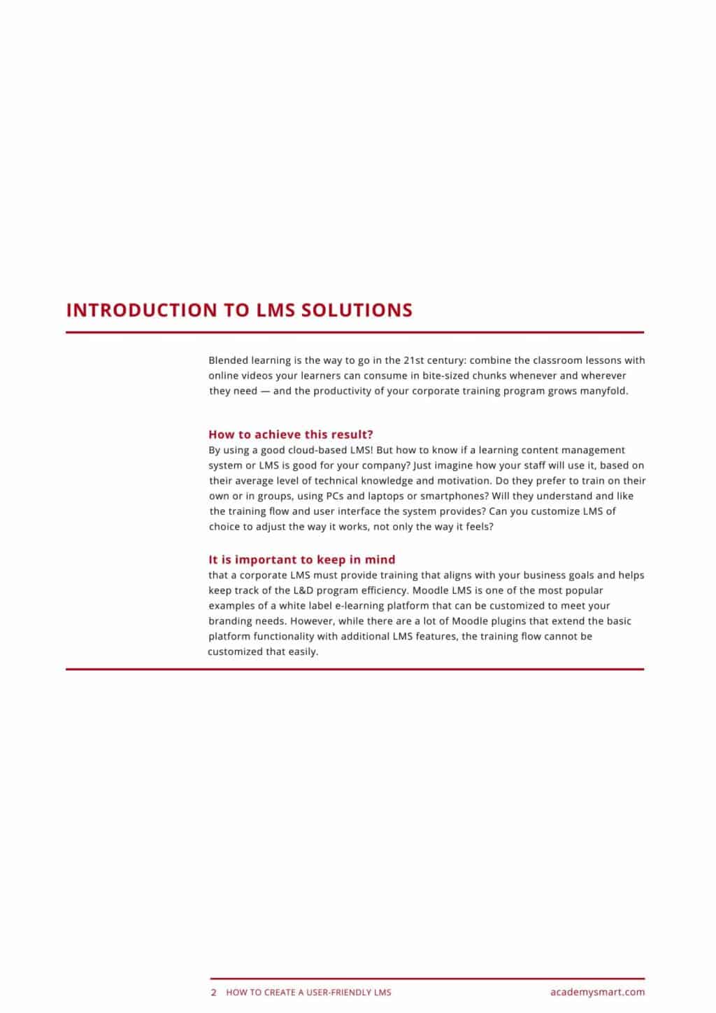 How to create a user-friendly LMS - Academy SMART