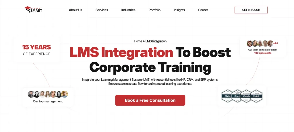LMS Integration Services for Corporate Growth | Academy SMART