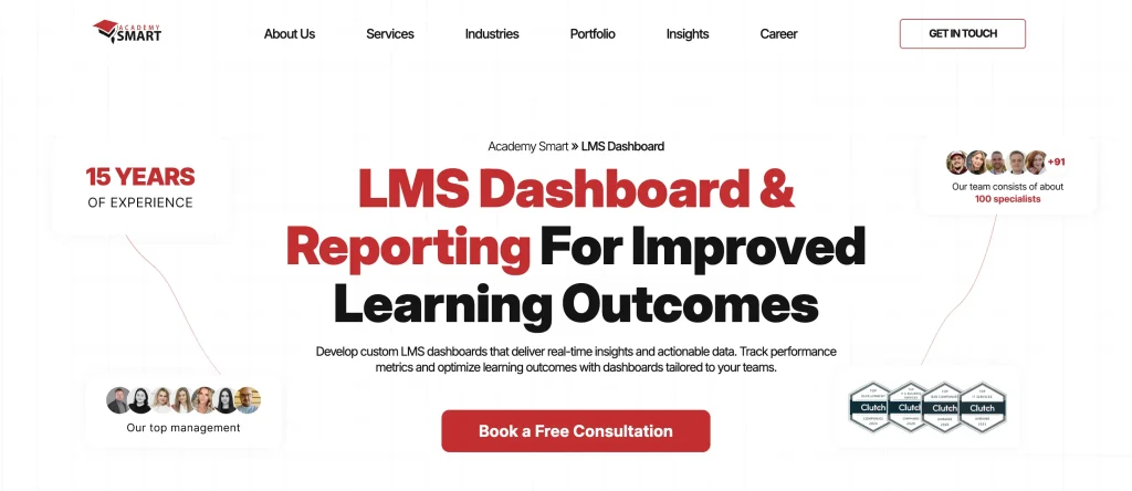 LMS Dashboard: Analytics & Reporting Services | Academy SMART